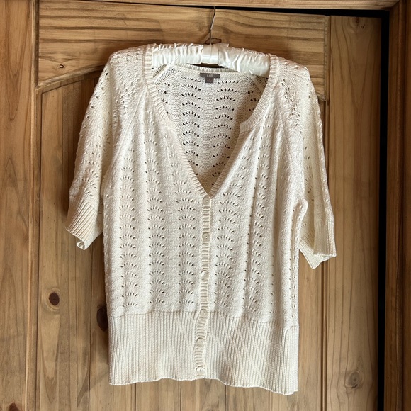 J. Jill | Sweaters | Jjill Cardigan Sweater Womens Large Off White ...
